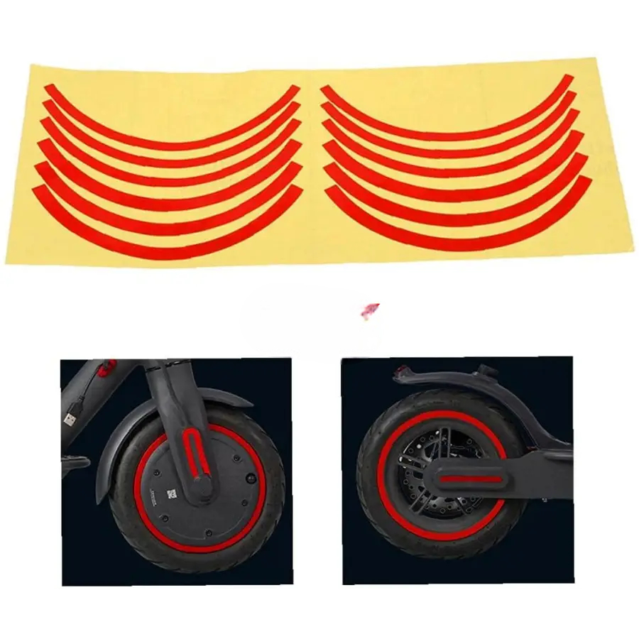 Aovo Pro M365 Wheel Motor Reflective Sticker – Safety Decal | UK Stock ...